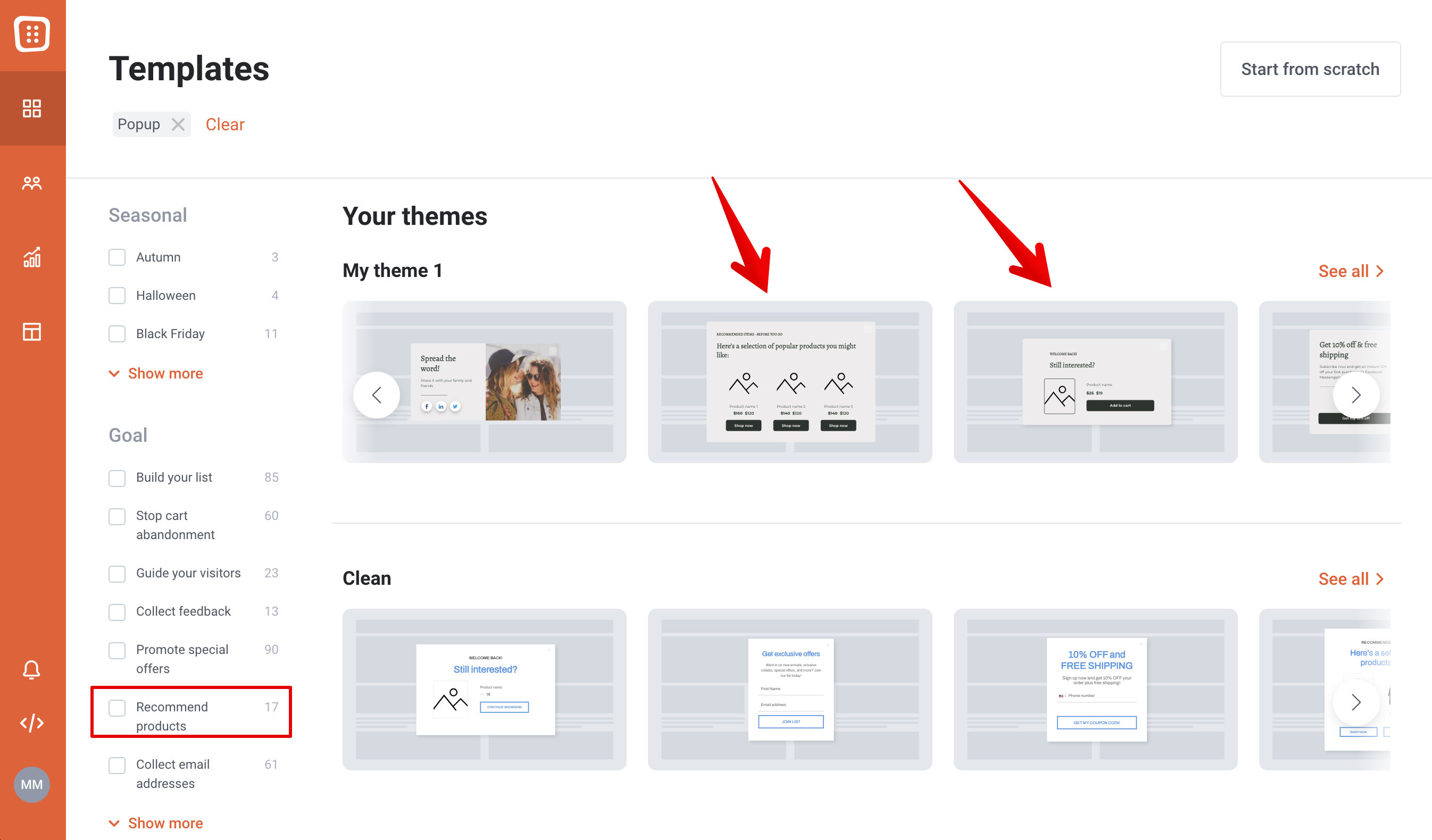 Product Recommendations – OptiMonk Help Center