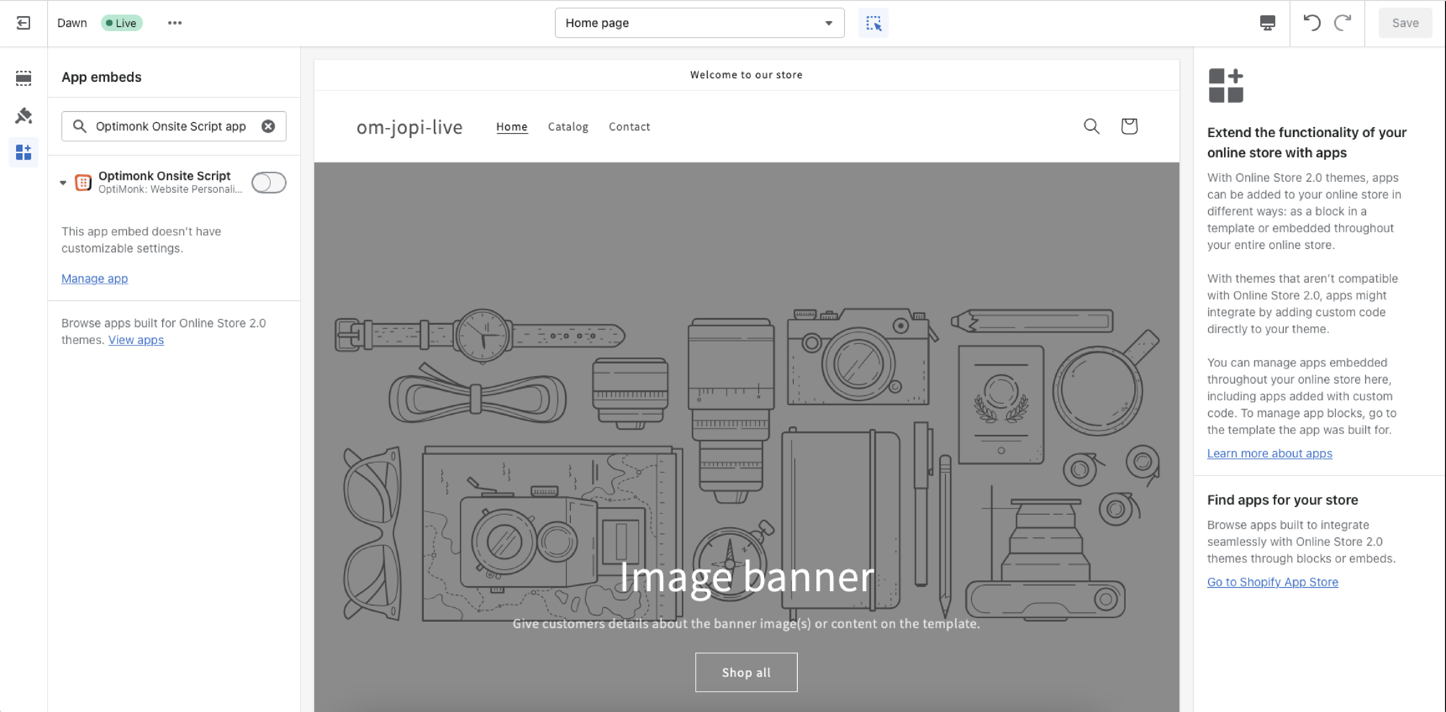 How To Enable Shopify App Embeds Optimonk Help Center