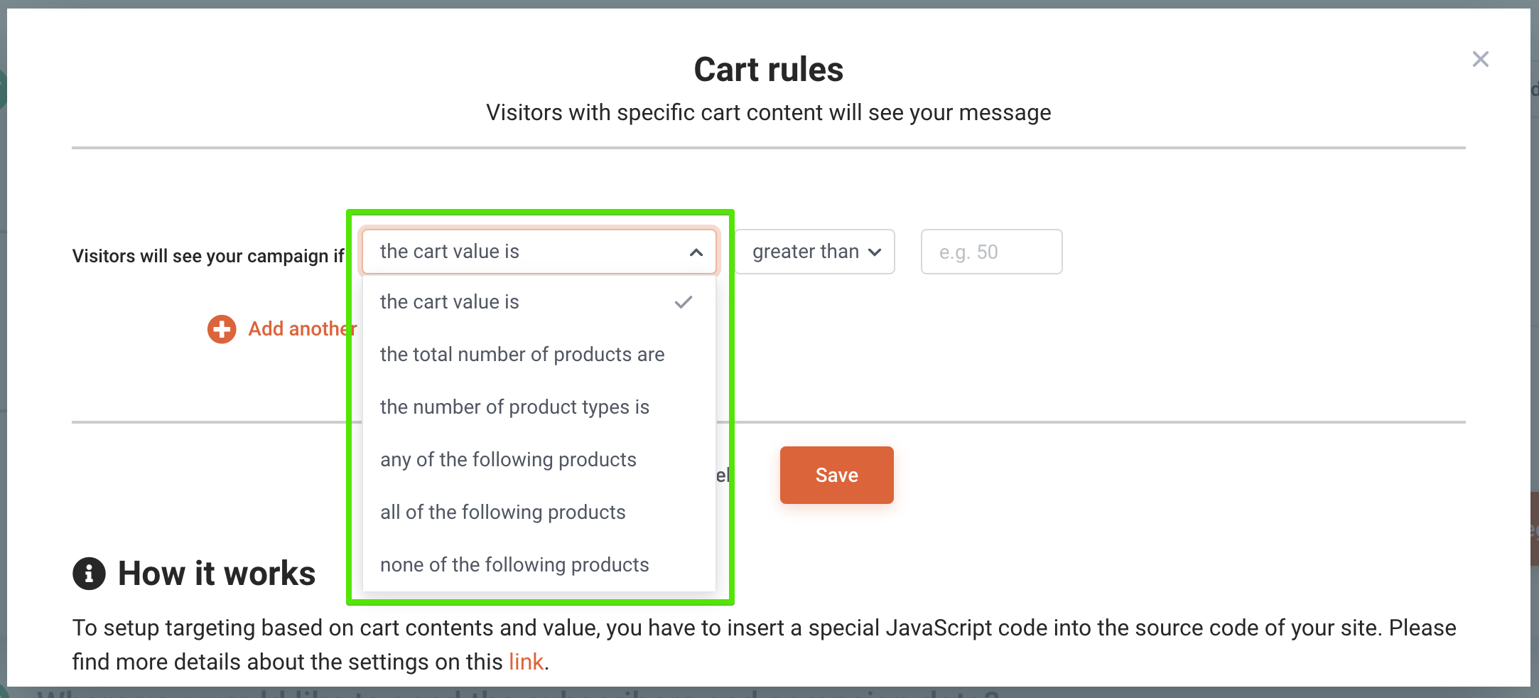 Cart rules – OptiMonk Help Center