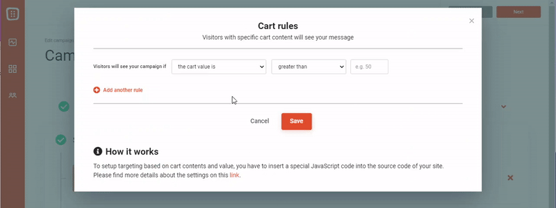 Cart rules – OptiMonk Help Center